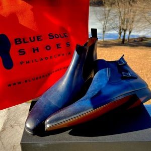 Blue Sole | Shoes | Blue Sole Shoes Patina Chelsea Boot And Matching ...